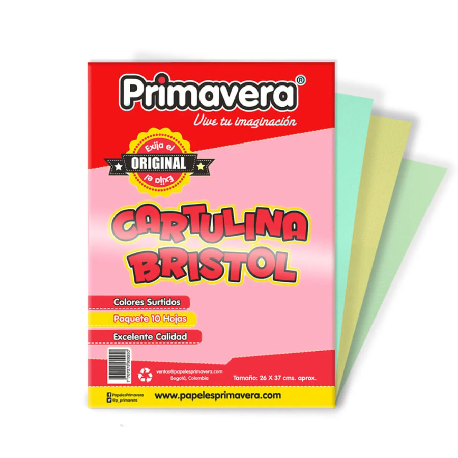 Cartulina Bristol X 10 | Remates Impacto
